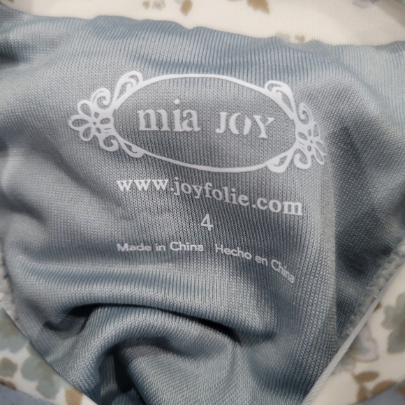 Joyfolie | Swim | Mia Joy By Joyfolie Girls One Piece Blue Front Zip Swimsuit Sizes 8 And 4 ...